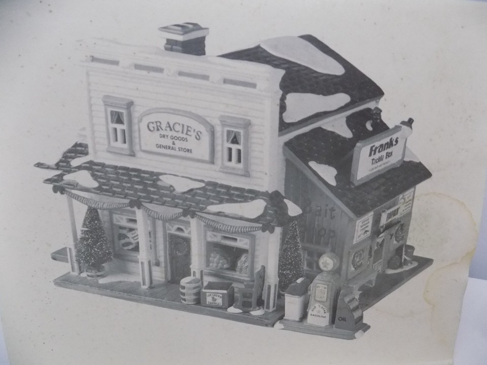 Department 56 Gracie's Dry Goods And General Store Lighted In Box Snow ...
