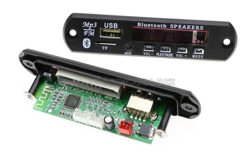 Car Wireless Bluetooth 12V MP3 WMA Decoder Board Audio Module USB TF ...