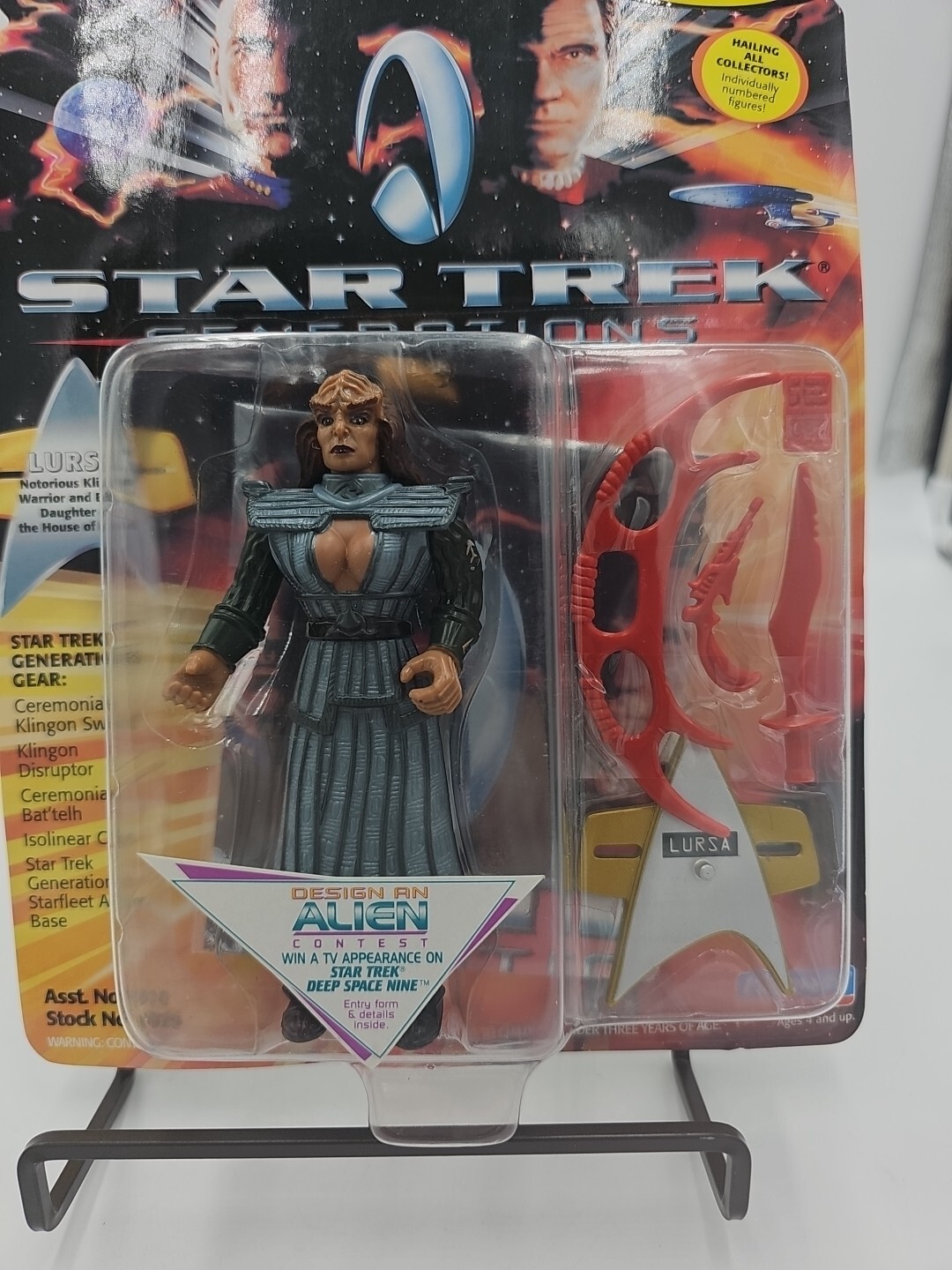 Star Trek Generations Action Figure LURSA Klingon Female Playmates 1994 ...