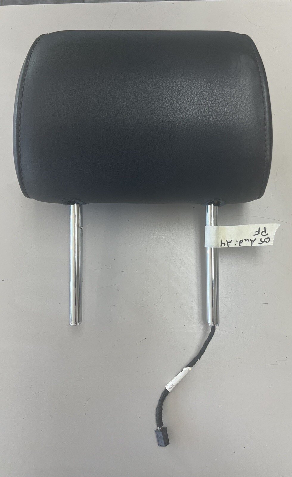 2005 AUDI A4 Passenger Front Headrest Black Leather Head Rest | eBay