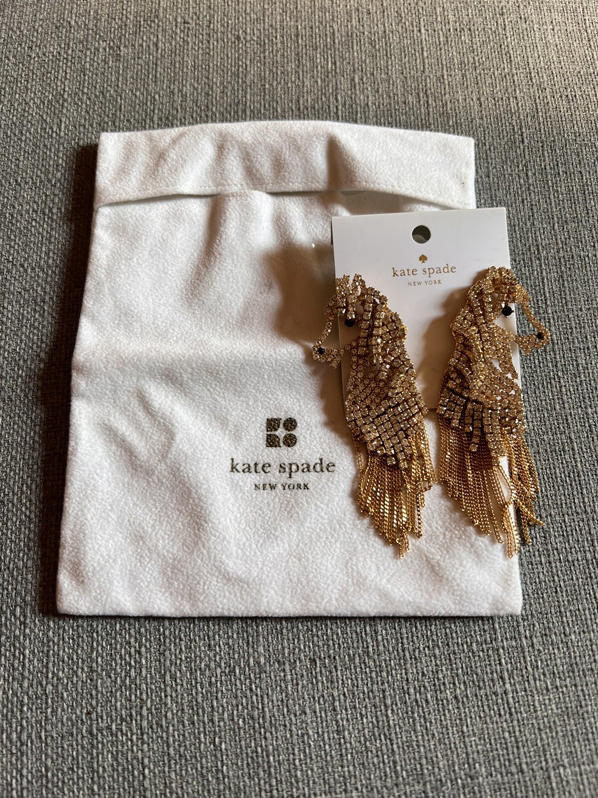 Kate Spade Wild Ones Gold Horse Earrings New | eBay