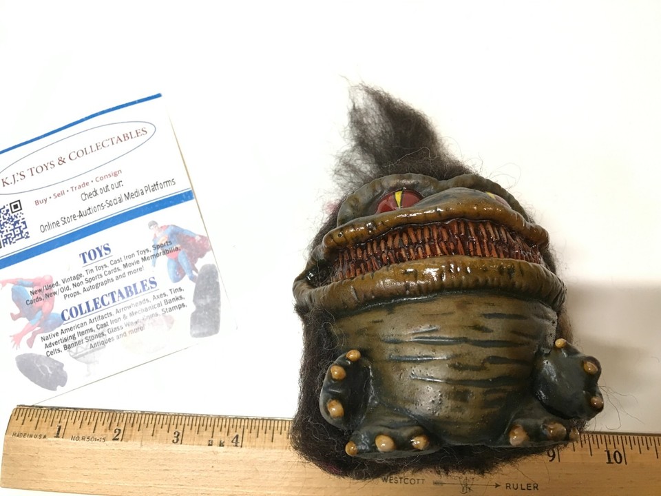 CRITTERS MOVIE PROP REPLICA RARE CUSTOM COLOR PUPPET MINI RAGING ZOMBIE ...