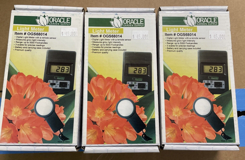 PAR Digital Light Meter - Oracle Gardening Supply (Lot of 3) BRAND NEW ...