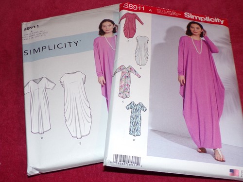 🌺 SIMPLICITY #S8911 - LADIES GORGEOUS ( 4 STYLE ) CAFTAN PATTERN XXS ...