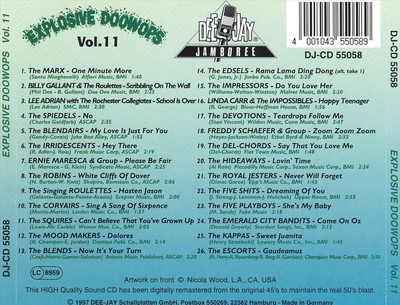 VARIOUS ARTISTS EXPLOSIVE DOO WOPS, VOL. 11 NEW CD 4001043550589| eBay
