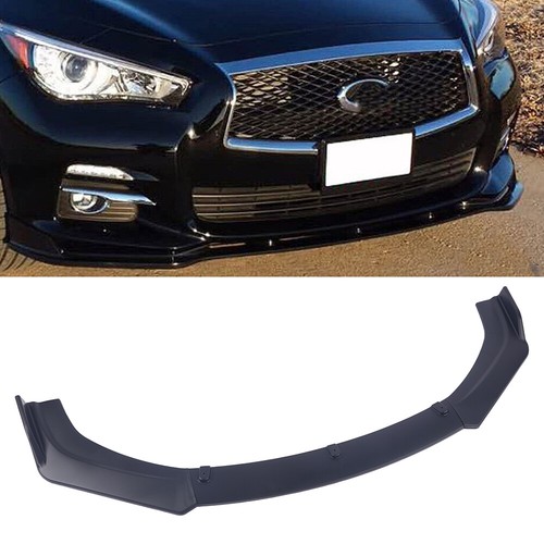 For 2014-2021 Infiniti Q50 Base Matte Black Front Bumper Lip Splitter ...