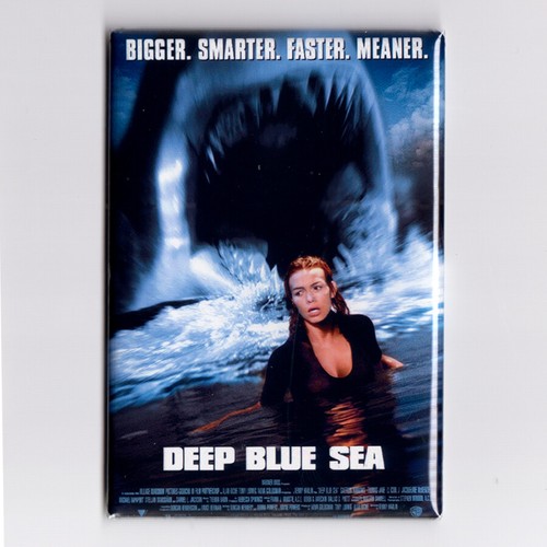 DEEP BLUE SEA (1999) - 2" x 3" MOVIE POSTER MAGNET (sharks horror jaws ...