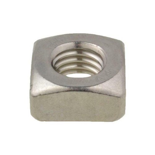 Qty 50 Square Chamfered Nut M10 (10mm) Metric Coarse A4-70 Stainless ...