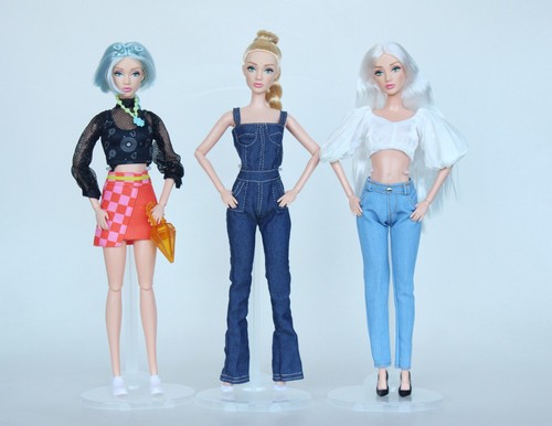LOT 3 DISCONTINUED Defa Lucy Fashion Barbie Dolls Blonde White Blue ...