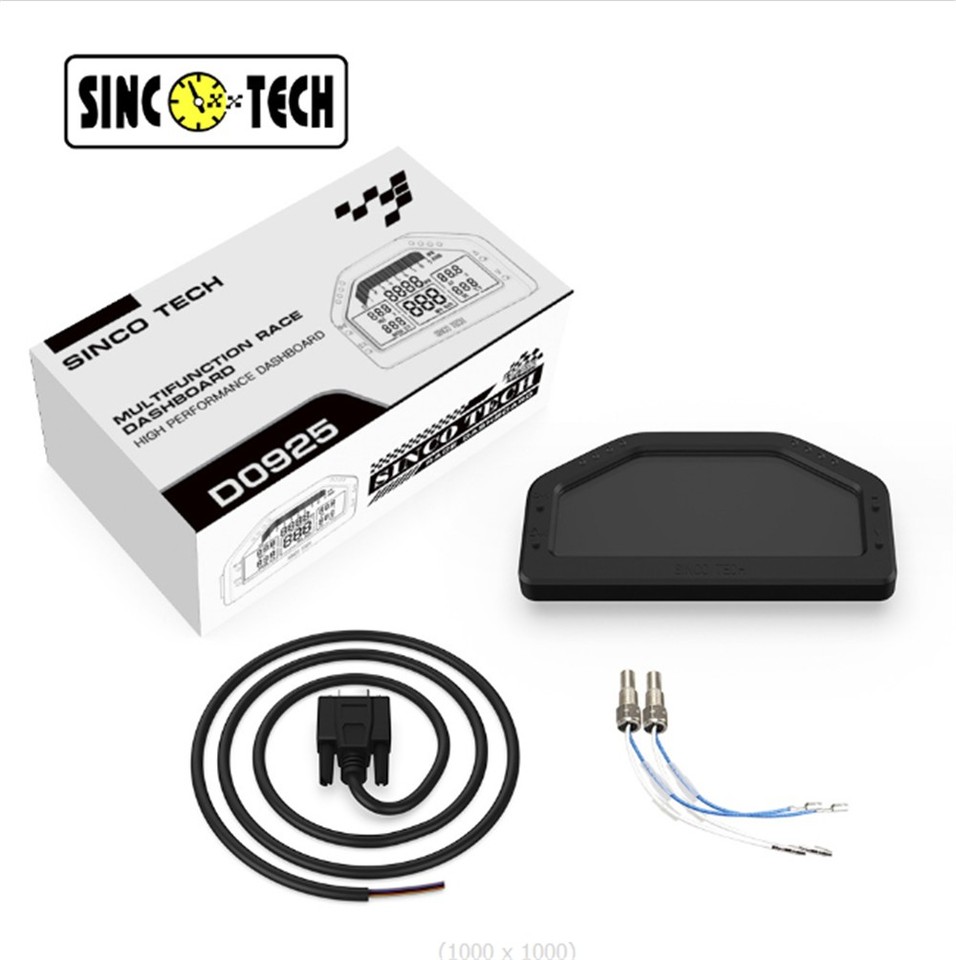 Car Sinco Tech Dashboard Sensor KIT Racing Display LCD Screen Gauge ...