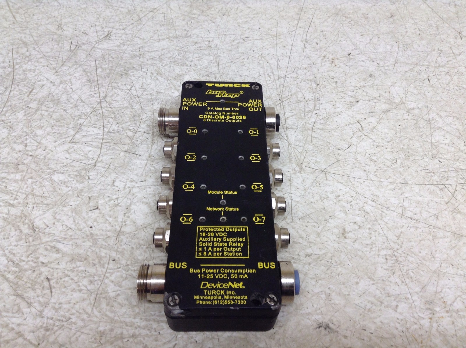 Turck CDN-OM-8-0026 bus stop Devicenet I/O Block CDNOM80026 (TSC) | eBay