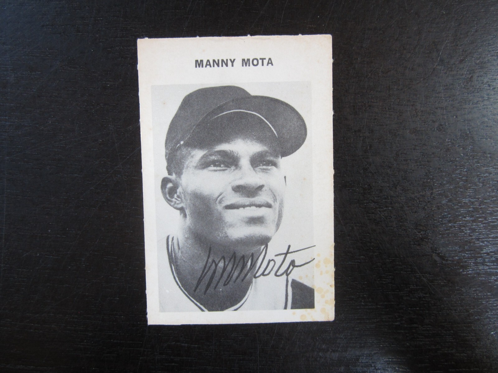 1969 Milton Bradley Manny Mota Autograph Signed Auto Card (M2 ...