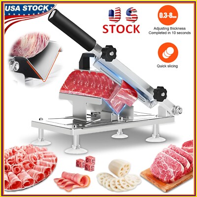 Manual Meat Slicer Frozen Meat Beef Bones Cutter Slicing Machine ...