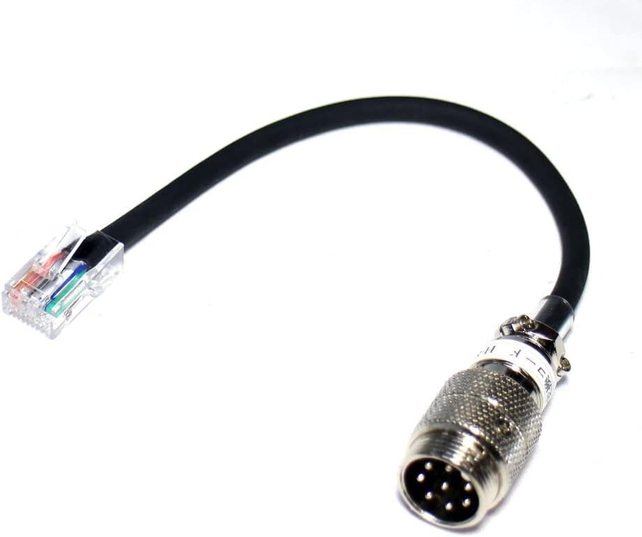 Microphone adapter 8 Pin modular Conversion Cord for Icom OPC-589 From ...