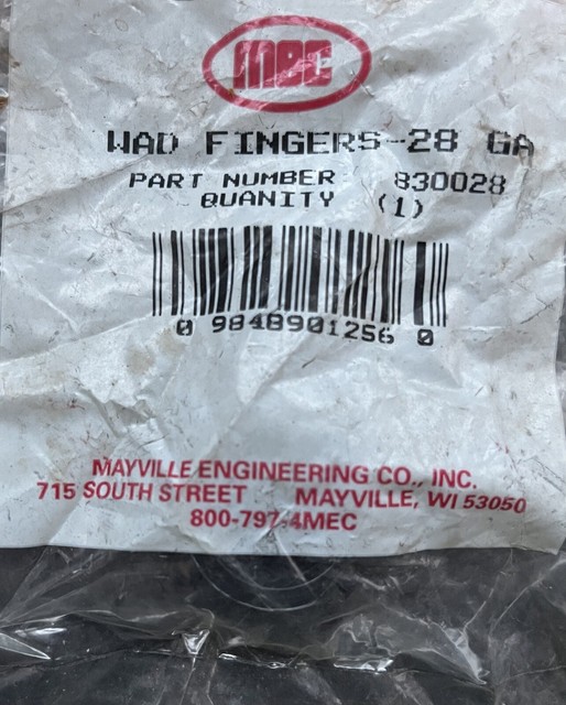 MEC Black Wad Guide Fingers for 28 Gauge Reloaders Part Number 830028 ...