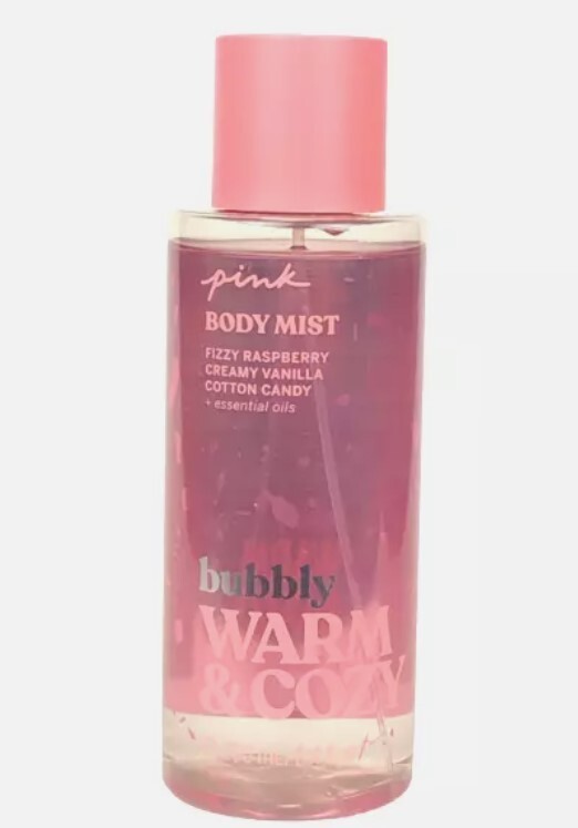 Victoria's Secret PINK WARM & COZY BUBBLY Body Mist 8.4 oz/Raspberry ...
