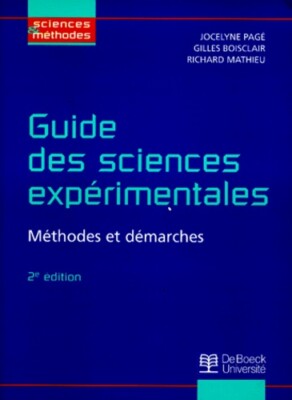 Guide des sciences expérimentales. Méthodes et démarches | eBay
