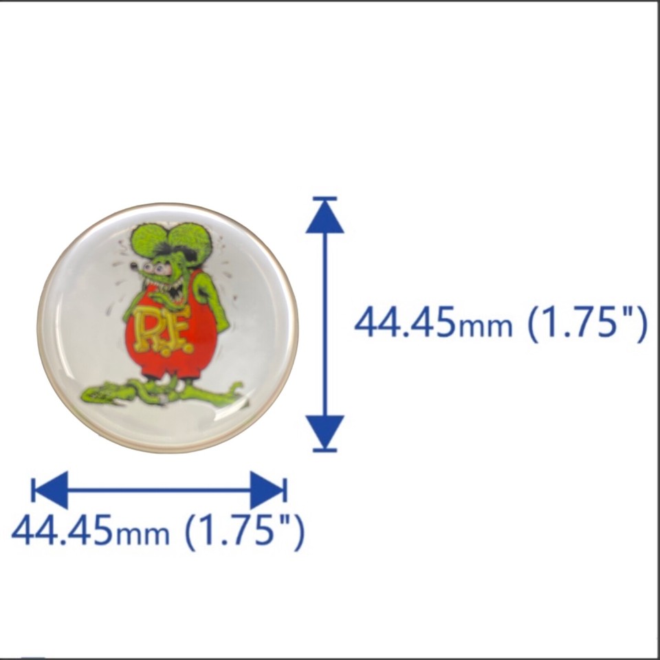 Rat Fink Rat Rod Hot Rod Street Rod Wheel Emblems Decals Custom Hub ...