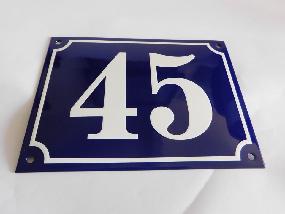 XL Large French Handcrafted Enamel Porcelain 8 x 5.75″ House Gate ...