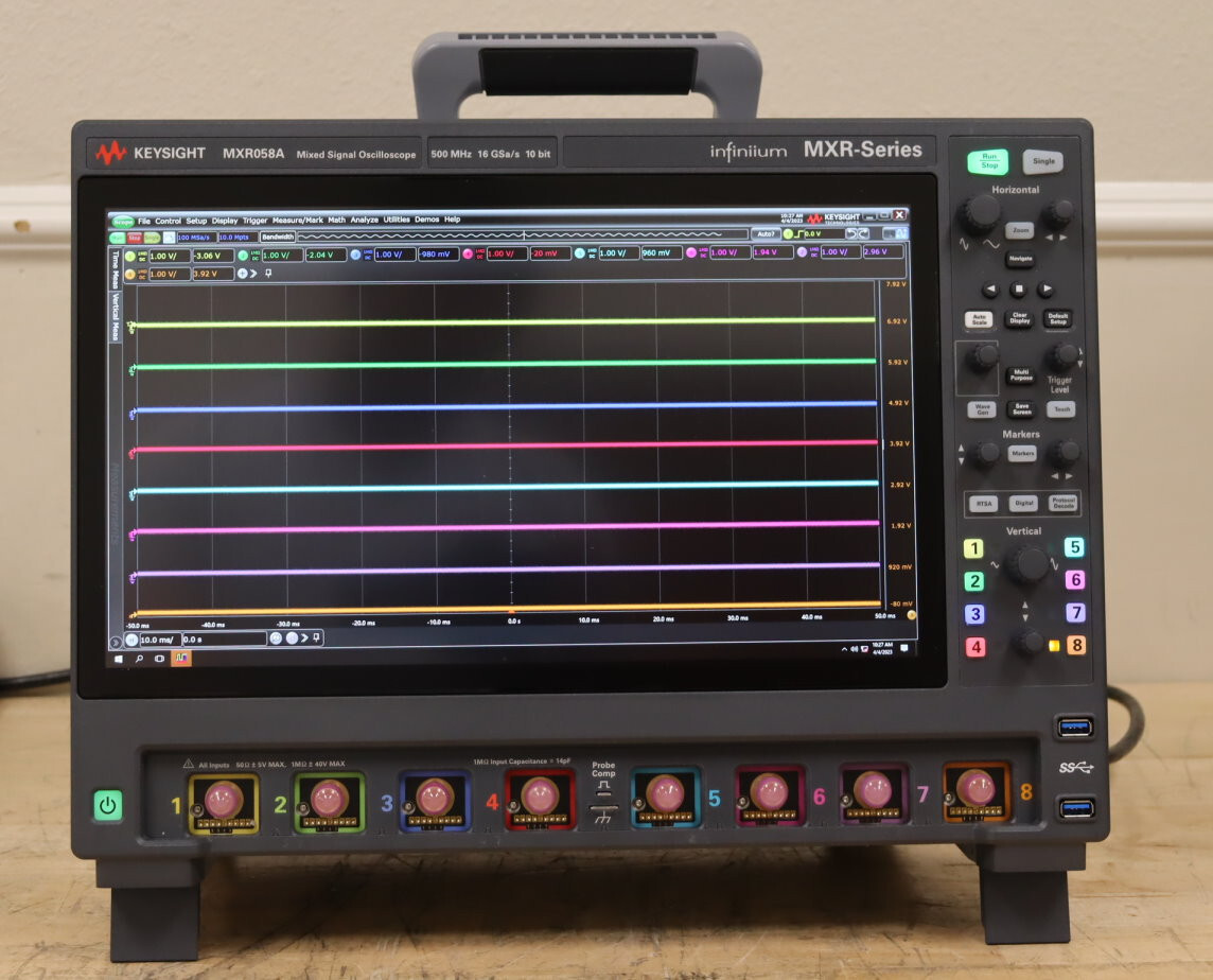 Keysight MXR058A Infiniium MXR Oscilloscope 500MHz 8 Channels ...