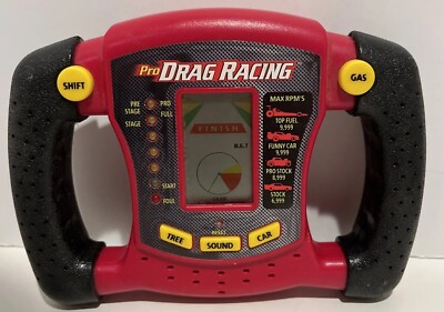 Hasbro Pro Drag Racing Electronic Handheld Game Vibration Vintage 1997 ...