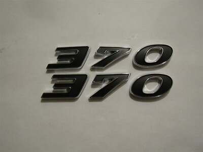 370 ENGINE ID FENDER HOOD SCOOP QUARTER PANEL TRUNK EMBLEMS FL BLK FORD ...