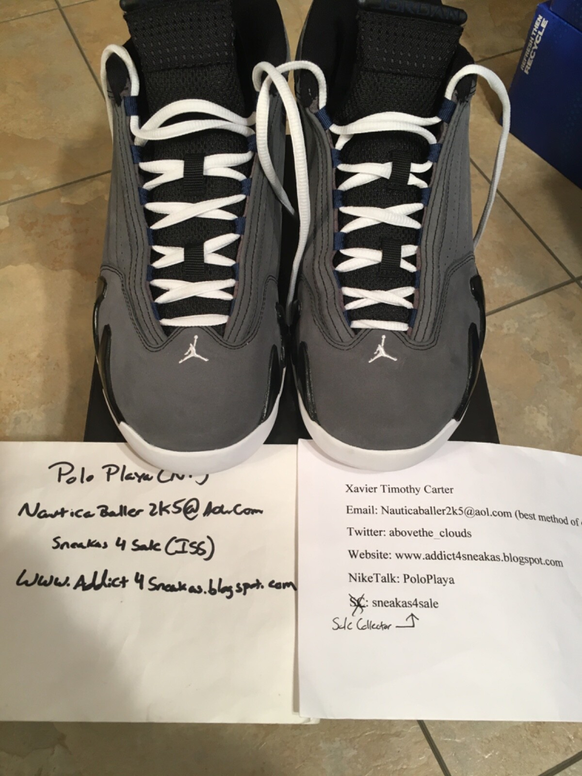 AIR JORDAN 14 RETRO Air Jordan 'Georgetown' XIV `Last Shot` Nike Air ...