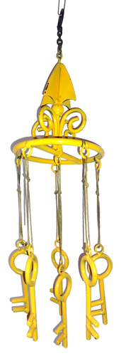 Wind Chimes Yellow Skeleton Keys Gothic Style | eBay