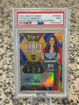 2024 Select WNBA /49 Kamilla Cardoso Draft Selections Blue Prizm Auto ...