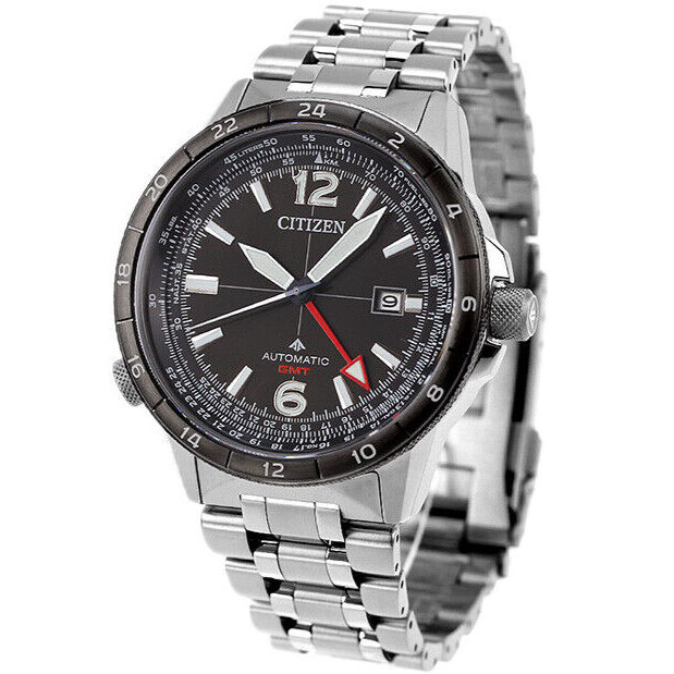 CITIZEN PROMASTER Sky NB6046-59E GMT Mechanical Automatic Watch Black ...