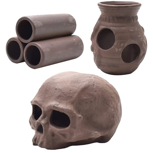 3 Pcs Fish Tank Escape Hole Aquarium Animal Shelter Ornaments Shrimp | eBay