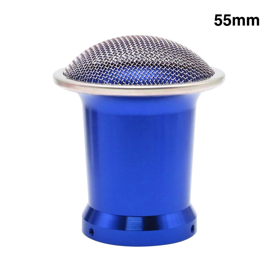 Motorcycle Carburetor Carb 55mm Velocity Stack w/ Net Screen Air Filter ...