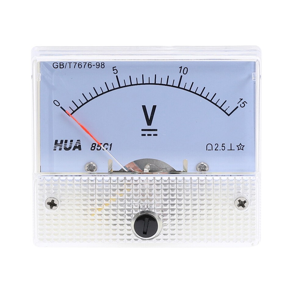 85C1-V Pointer DC Volt meter Panel meter Class 2.5 1V 5V 10V 20V 30V ...