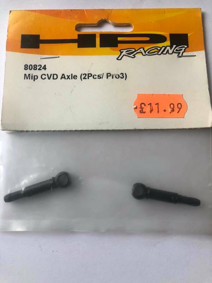 HPI MIP CVD Axle (2pcs) For 'Pro 3' 80824 for sale online | eBay