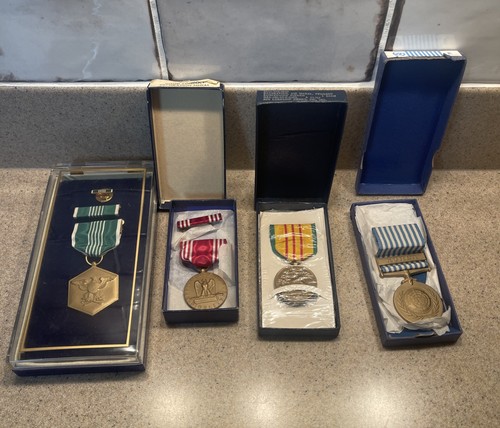 Lot of 4 various US Military Medals W Boxes. | eBay