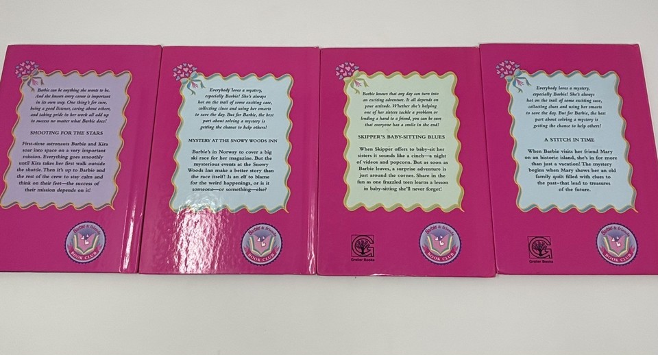 Vintage Barbie And Friends Book Club Hardcover (Lot Of 12) Grolier ...