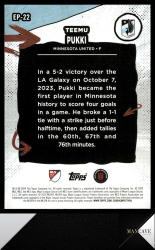 2024 Topps MLS Superstars #EP-22 Teemu Pukki Epic Performances | eBay