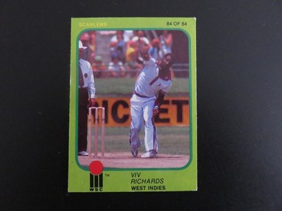 1981 / 82 SCANLENS CRICKET CARD. #84 VIV RICHARDS. NEAR MINT. | eBay ...