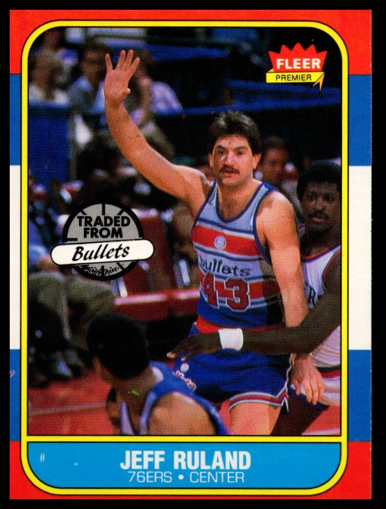 Jeff Ruland Philadelphia 76ers 1986-87 Fleer Set Card #96 | eBay