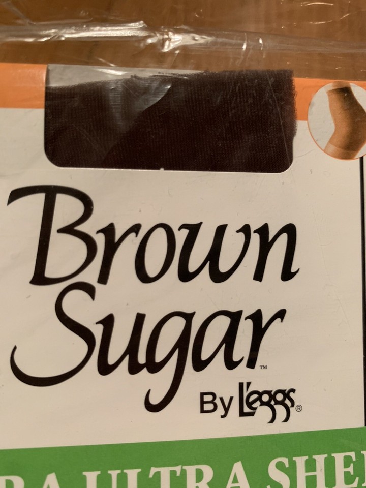 Leggs Brown Sugar Pantyhose Nylons Medium Coffee Sandalfoot New Vintage ...