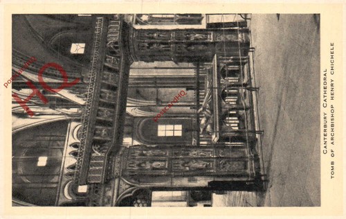 Postcard-:Canterbury Cathedral, Tomb of Archbishop Henry Chichele [Tuck ...