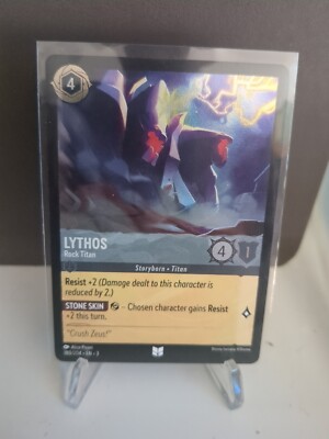 1x Lythos - Rock Titan - 180/204 - Uncommon - Cold Foil NM-Mint Disney ...