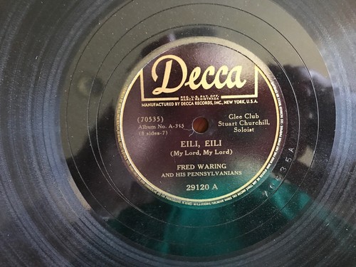 Eili Eili Fred Waring Decca 29120 Black Label Record | eBay