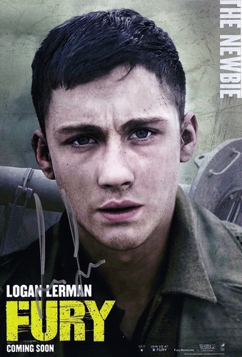 Logan Lerman Signed Autograph Fury 4x6 Card wCOA | eBay