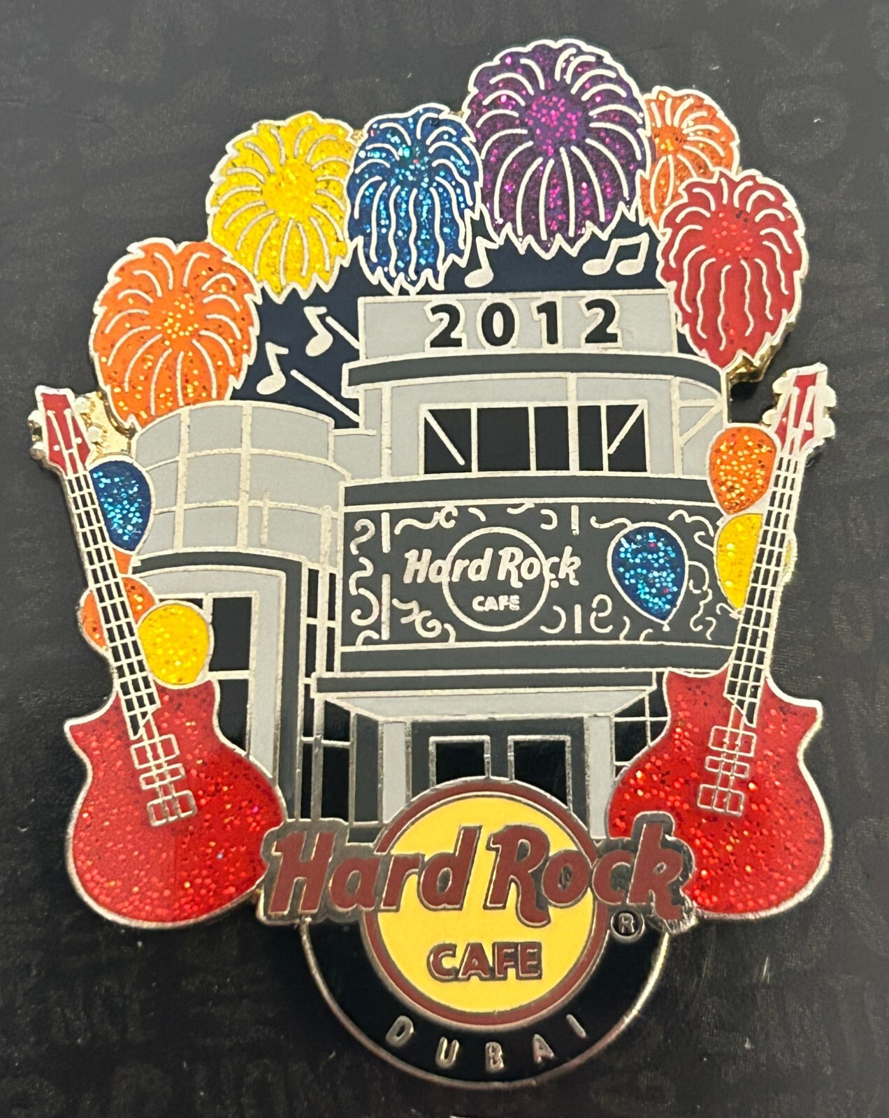 Hard Rock Cafe Dubai Grand Opening Party GOP Pin - Fireworks, Baloons ...