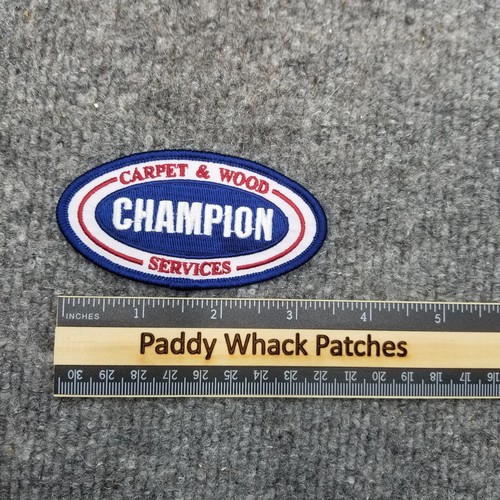 Champion Carpet & Wood Services Patch | eBay