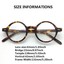 Vintage 42mm Small Round Eyeglasses Frames Acetate Tortoise Full Rim ...
