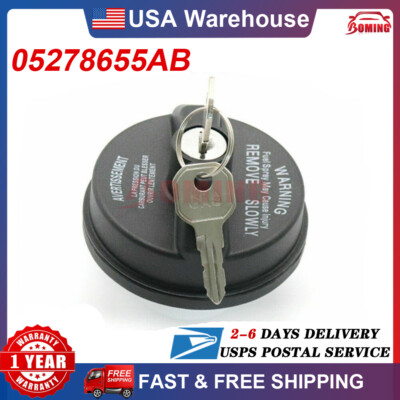 New W/Key Locking Gas Fuel Cap For 01-21 Chrysler Jeep Dodge Ram 1500 ...