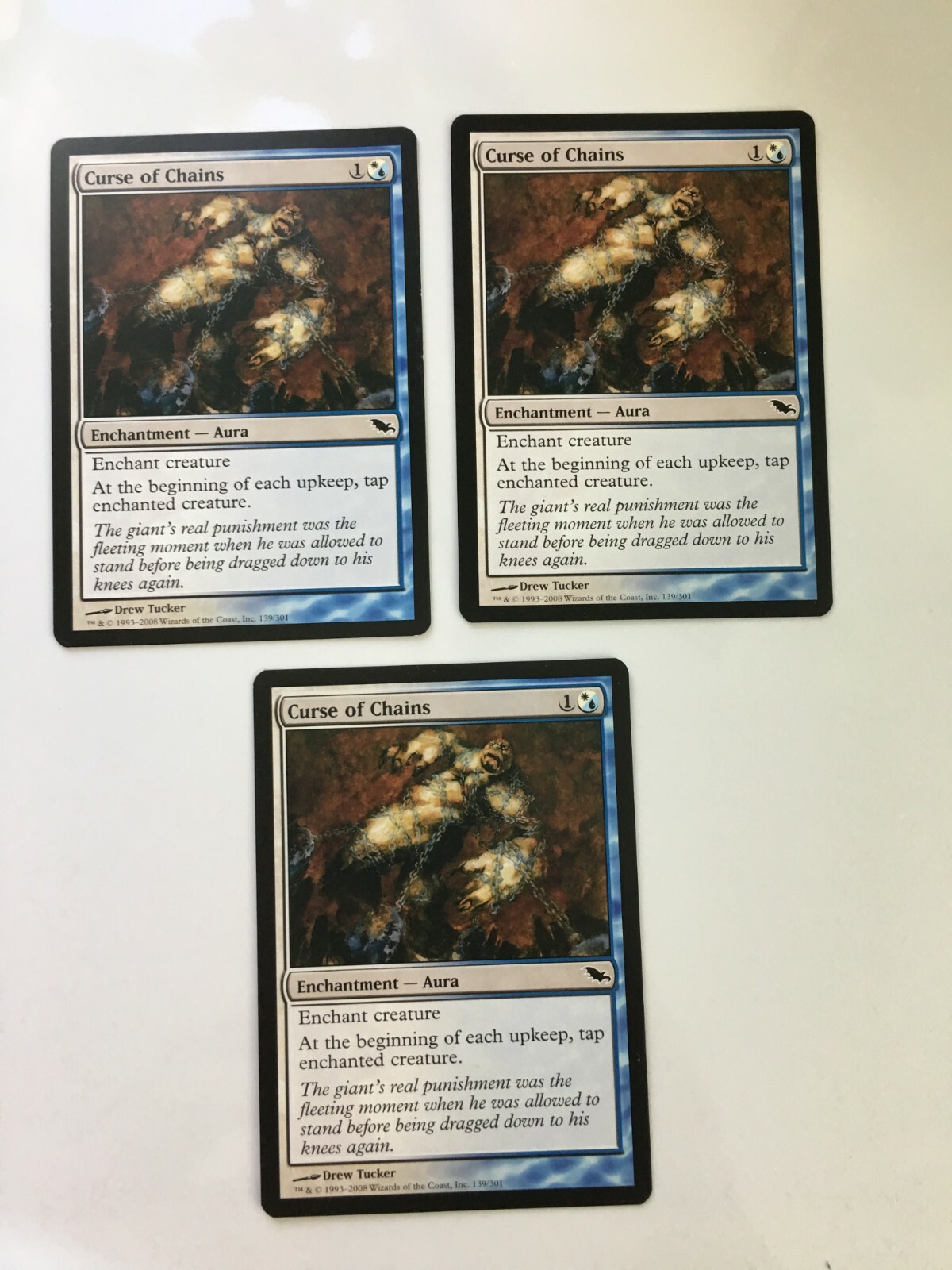 CURSE OF CHAINS x3 SHADOWMOOR Magic 3 cards Mtg NEAR MINT | eBay