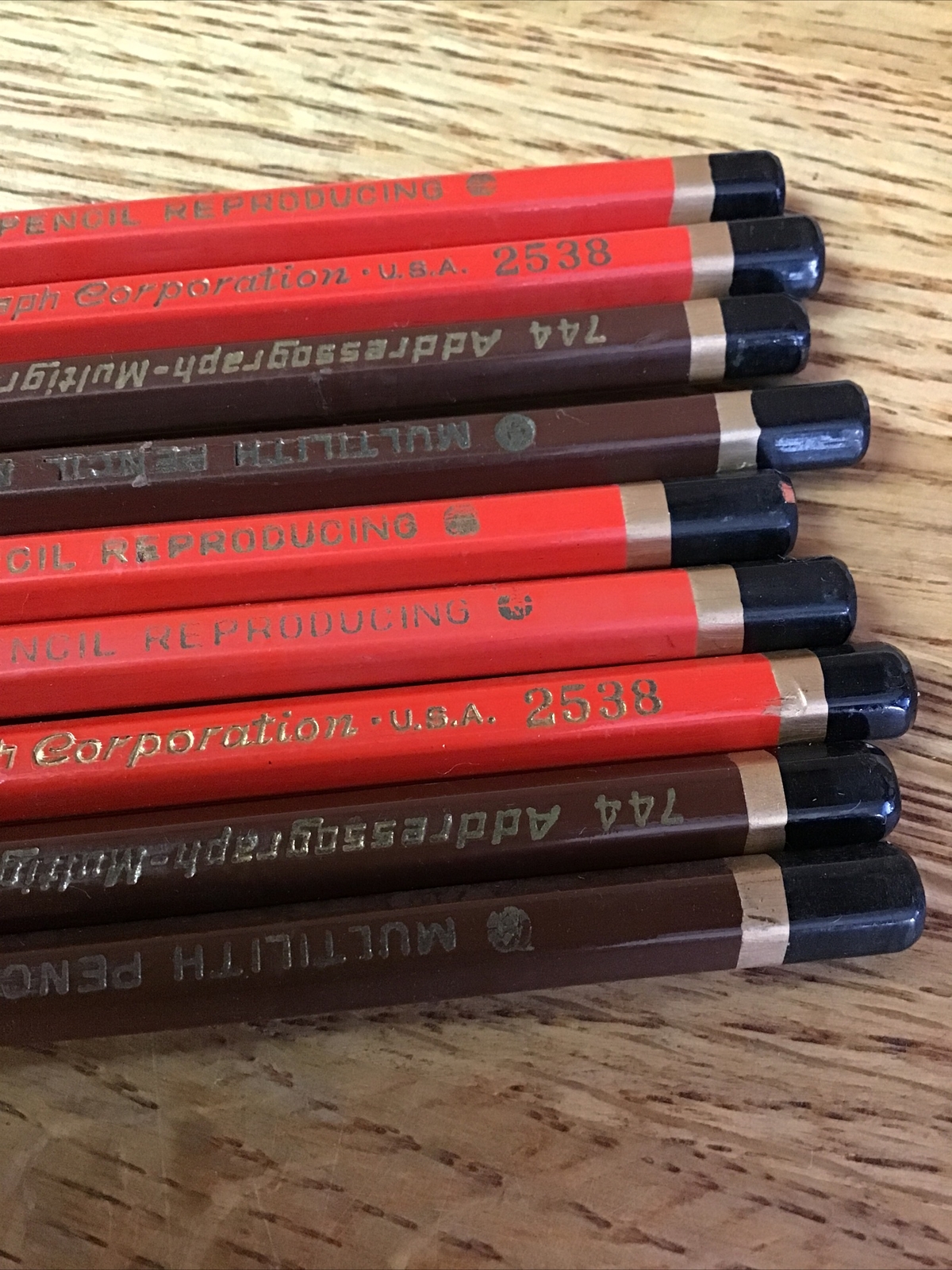 Vintage Lot of 9 ADDRESSOGRAPH Reproducing Multilith Pencil | eBay